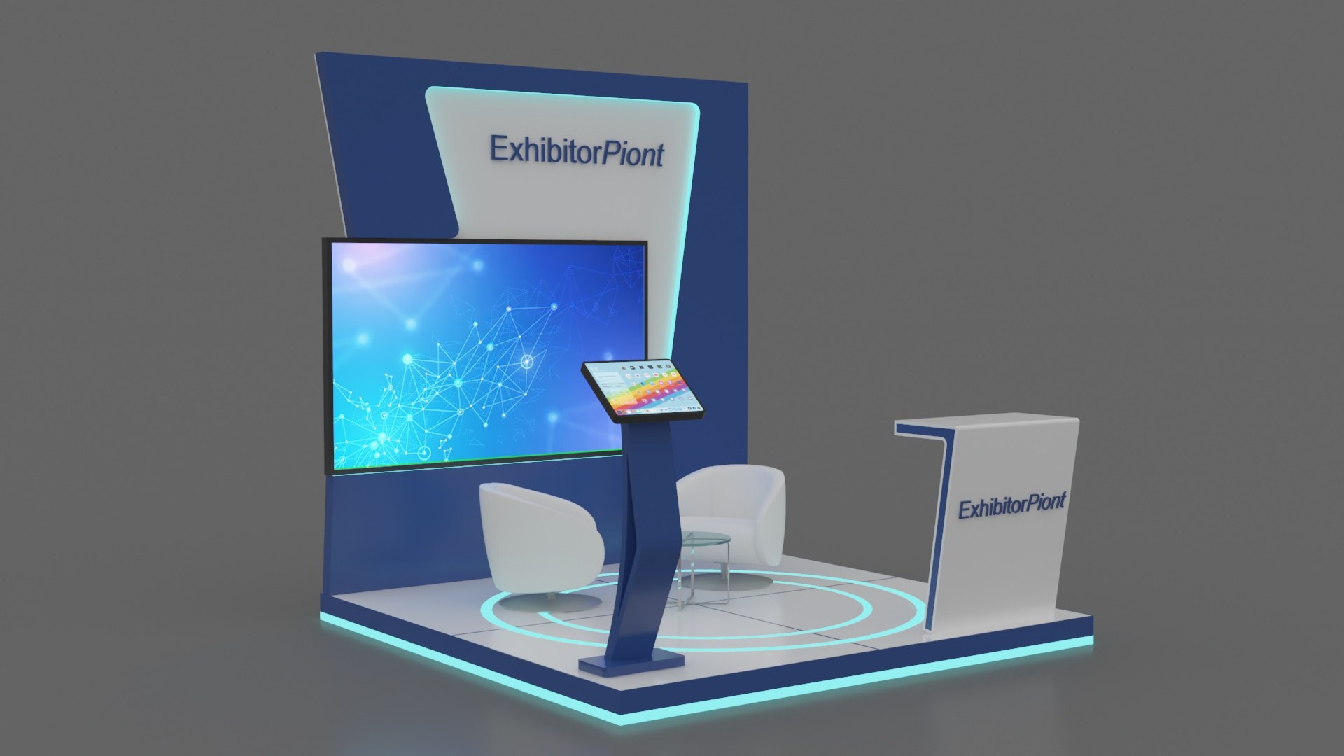 Exhibition Booth 2x2 Idea 3D - TurboSquid 2226169