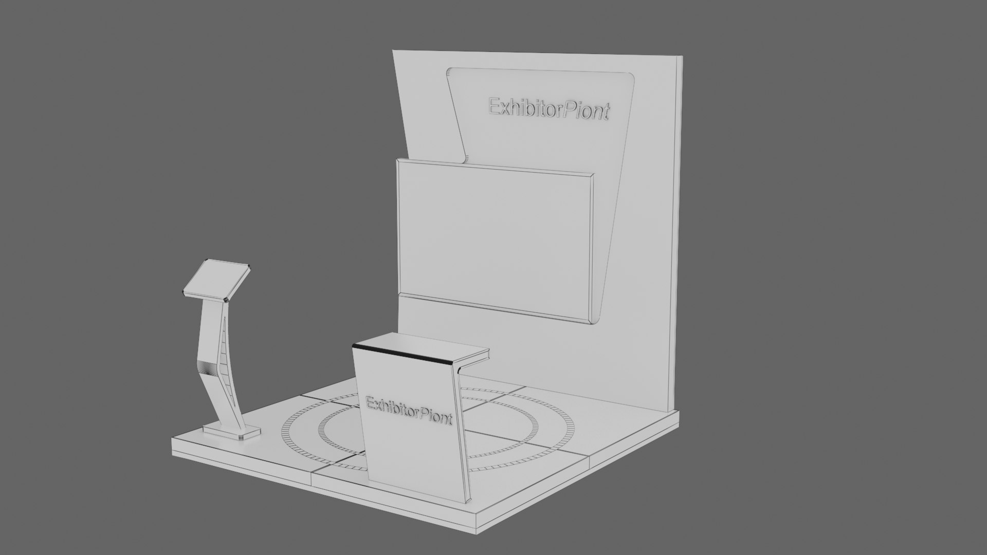 Exhibition Booth 2x2 Idea 3D - TurboSquid 2226169