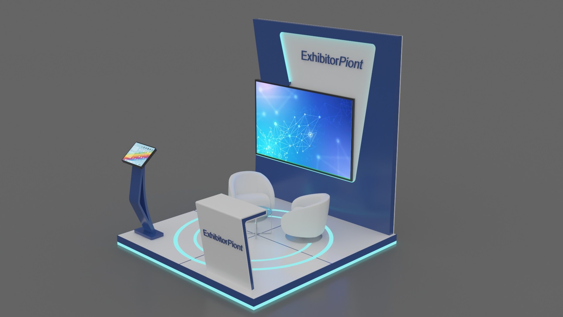 Exhibition Booth 2x2 Idea 3D - TurboSquid 2226169