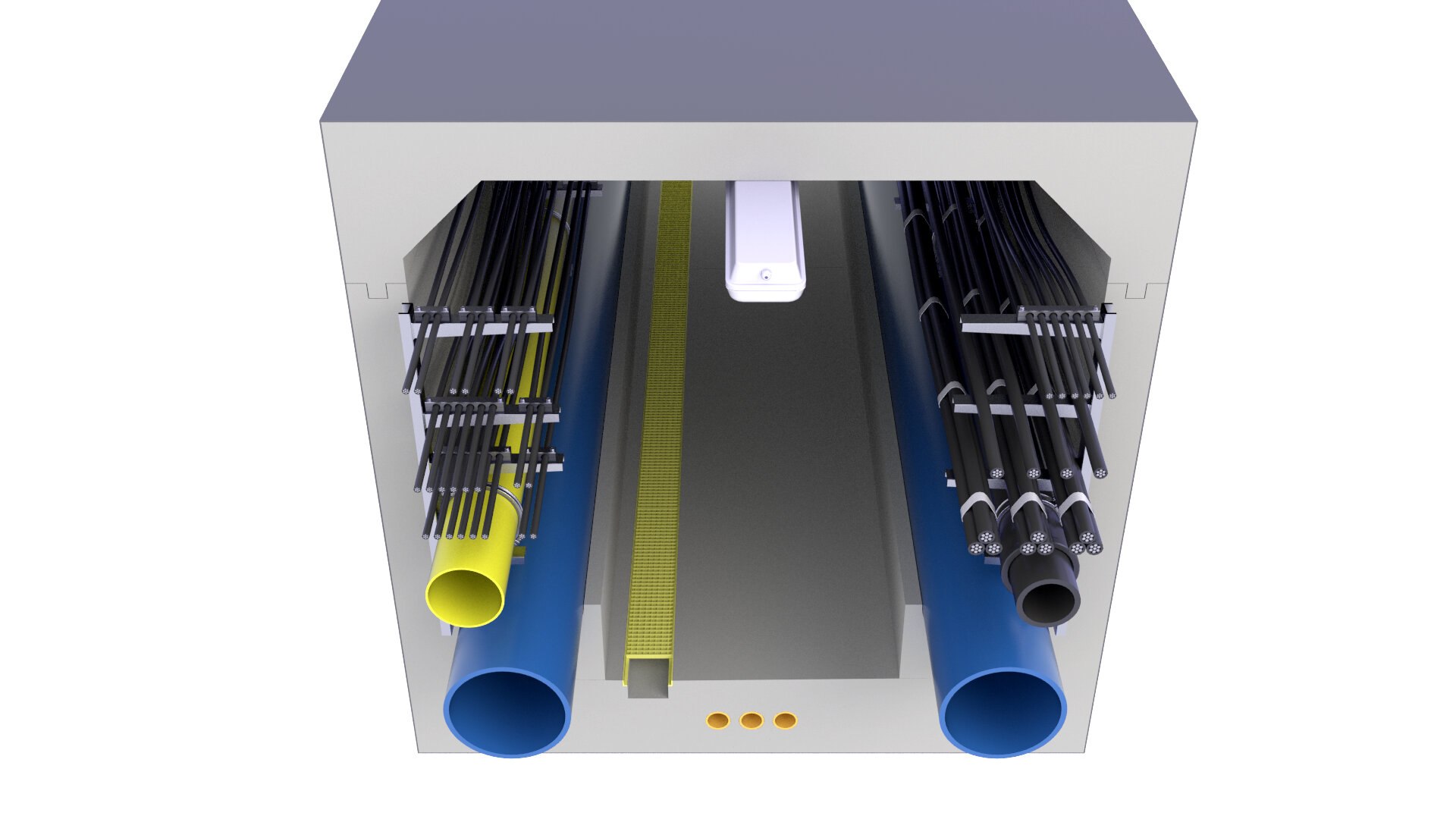 3D Model Precast Utility Tunnels Cross-section V5 - TurboSquid 2415300