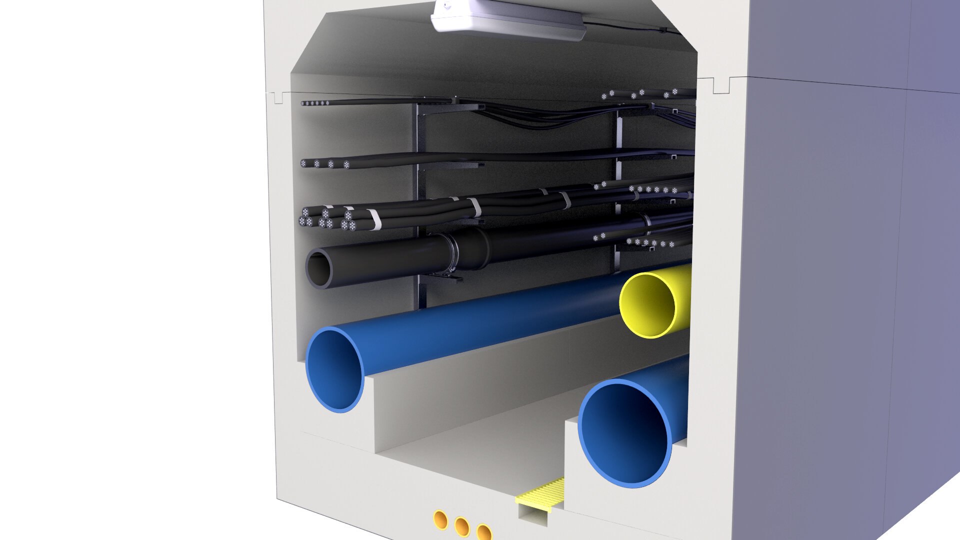 3D Model Precast Utility Tunnels Cross-section V5 - TurboSquid 2415300