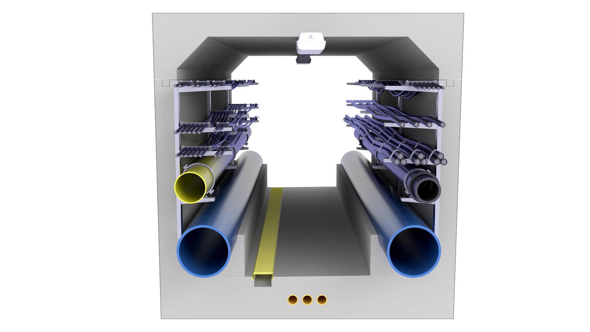 3D Model Precast Utility Tunnels Cross-section V5 - TurboSquid 2415300