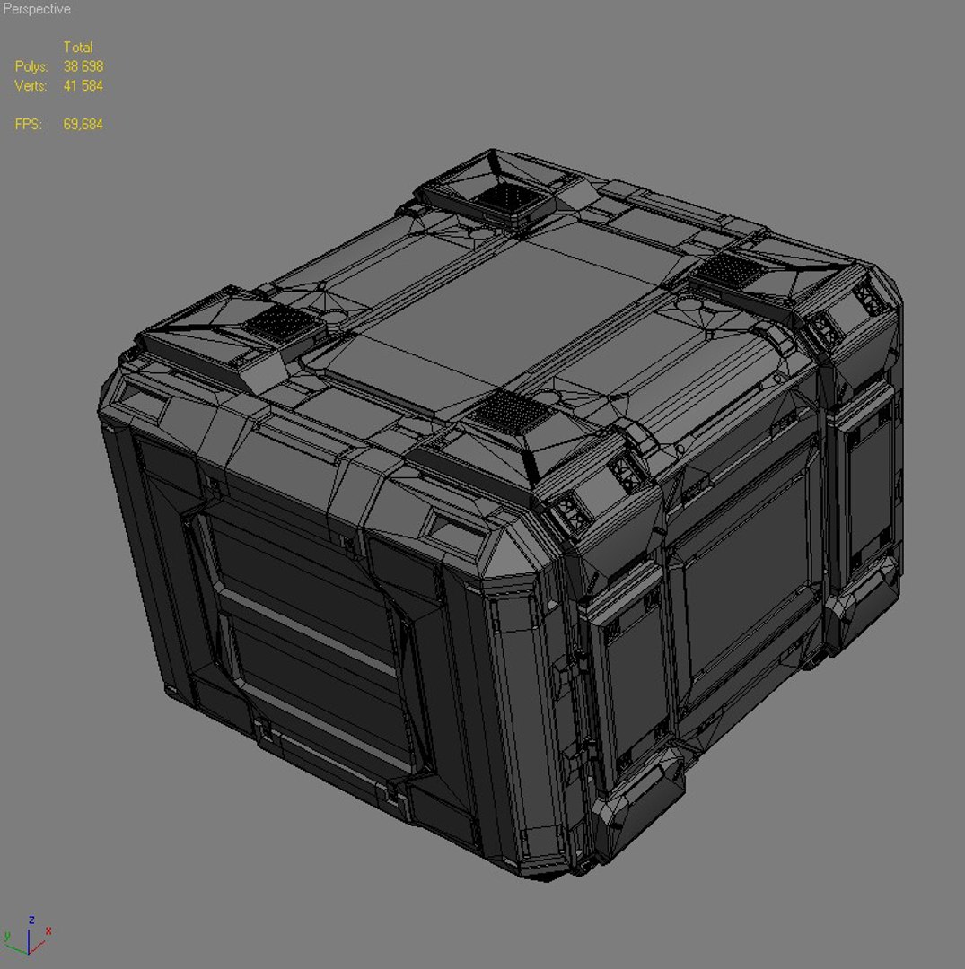 3d Model Science Container