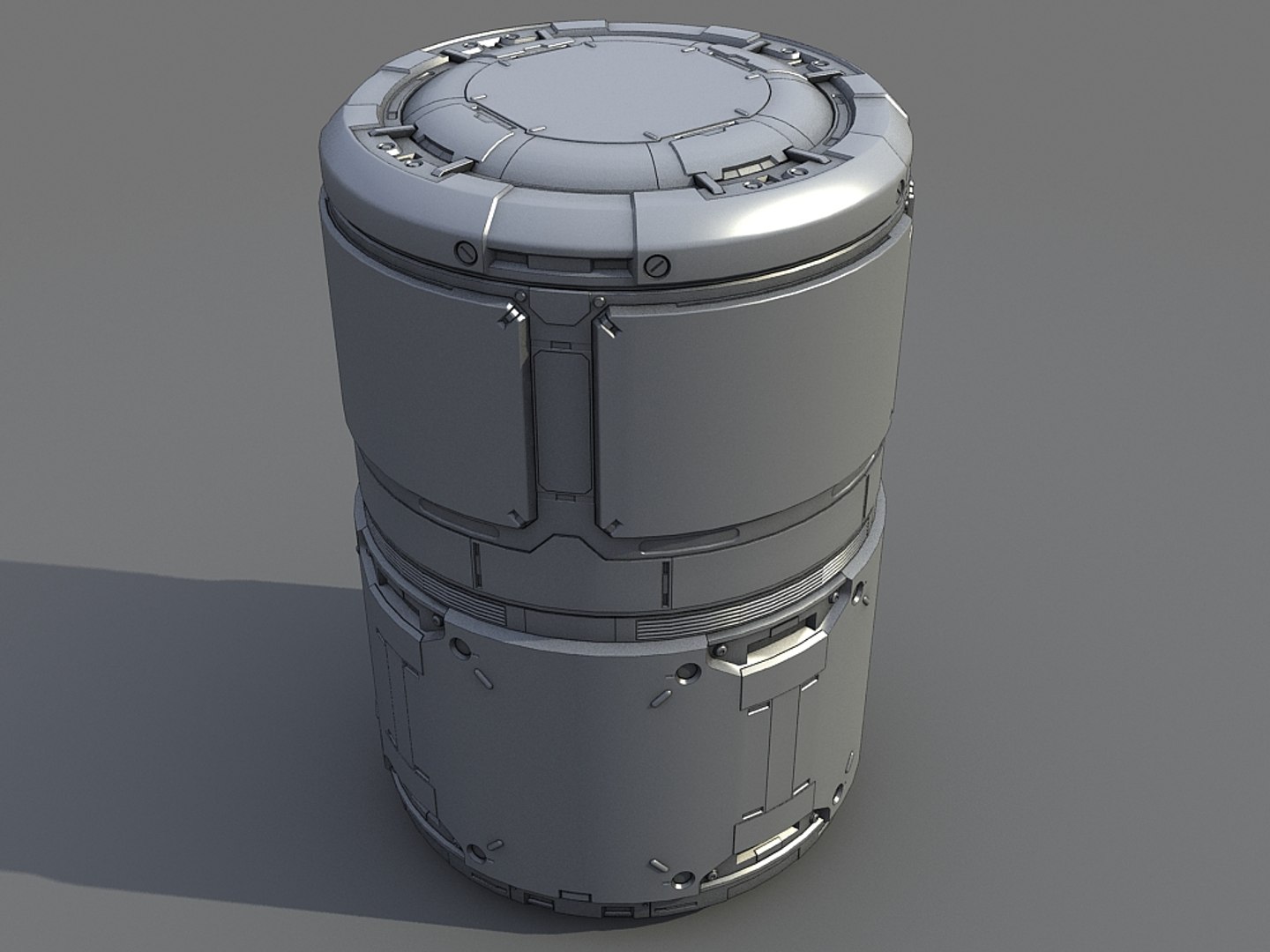 3d Model Science Container