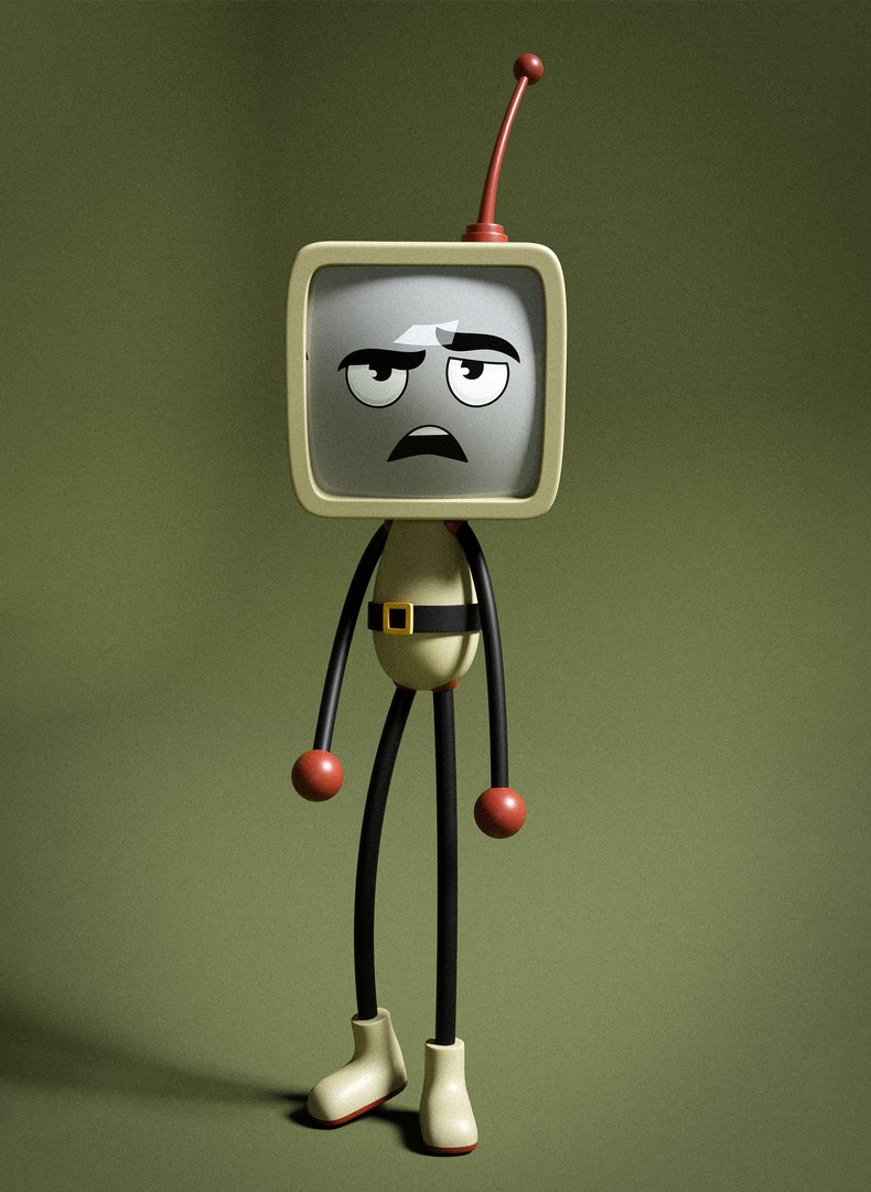 Tv Character 3D Model - TurboSquid 2223740
