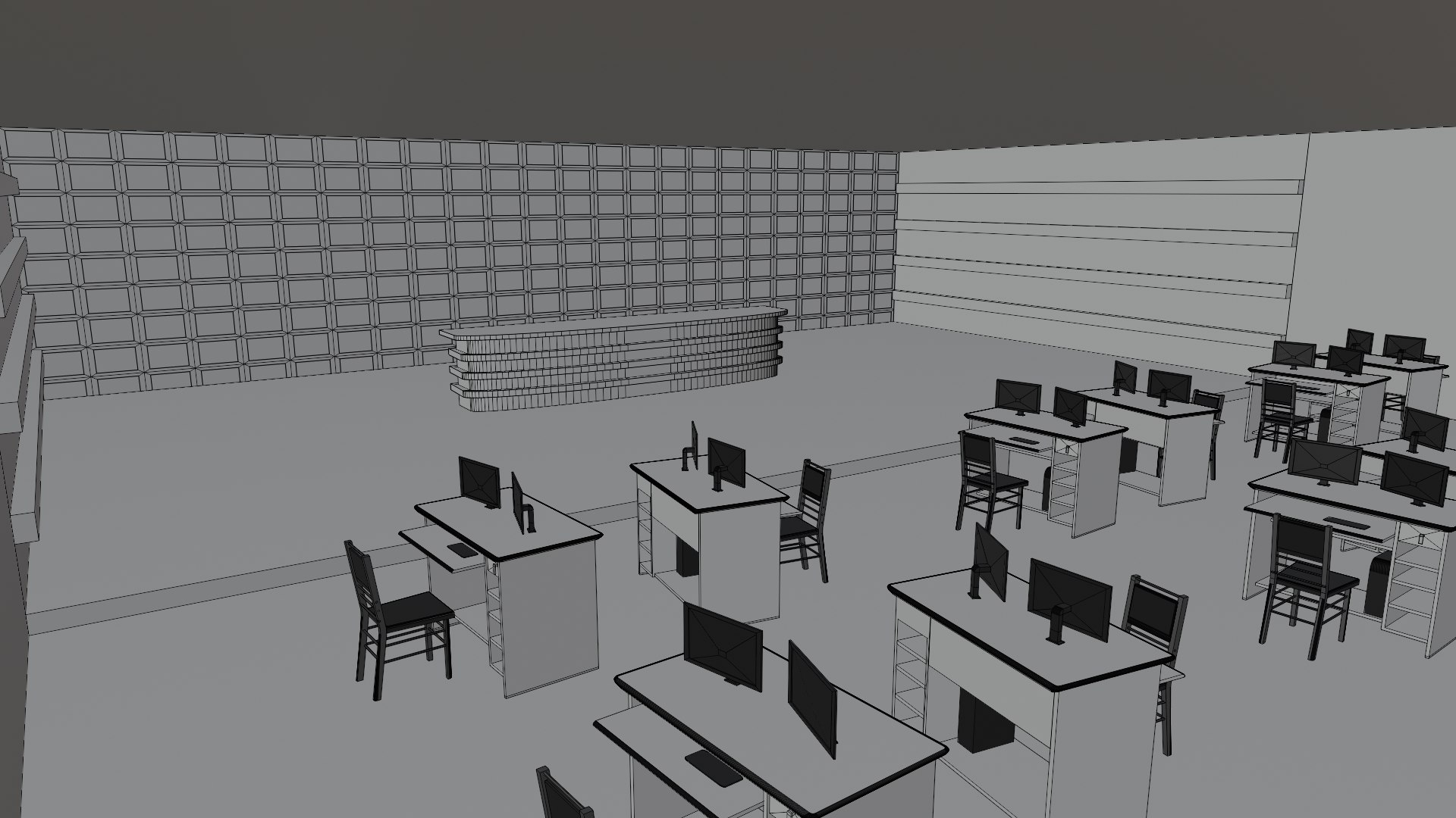 TV News Studio 3D Model - TurboSquid 2140741