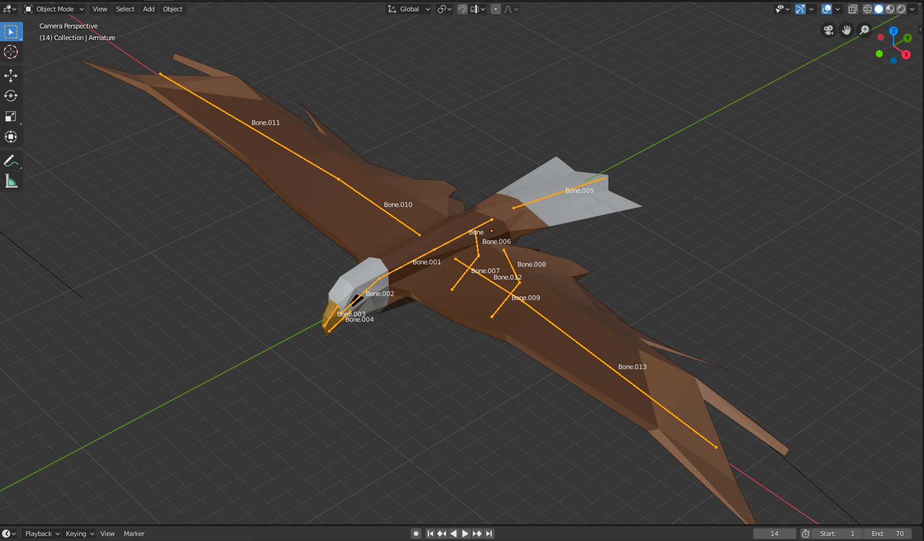 Lowpoly Eagle 3D - TurboSquid 1767882
