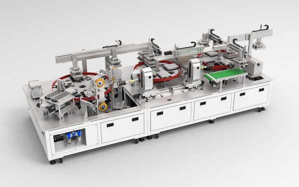 3D Collection of Automatic Lithium Battery Industry Machine ...