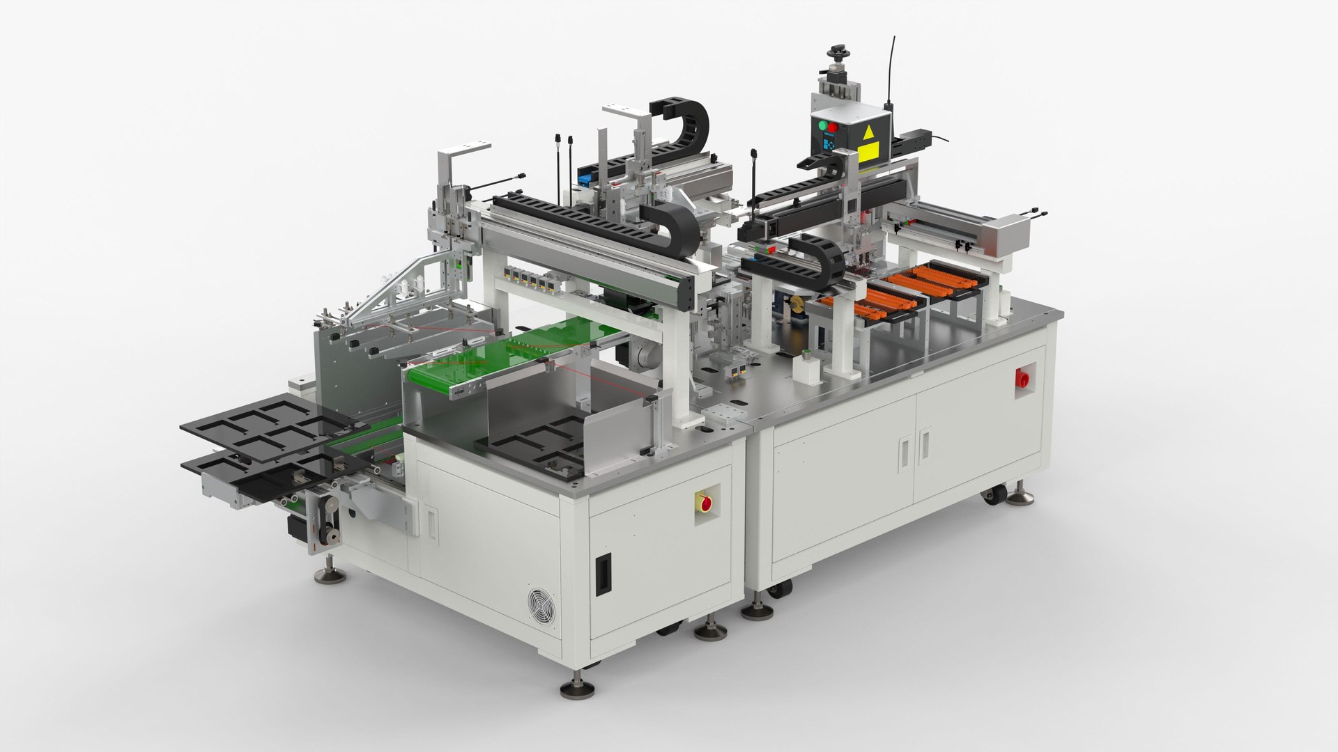 3D Collection Of Automatic Lithium Battery Industry Machine ...