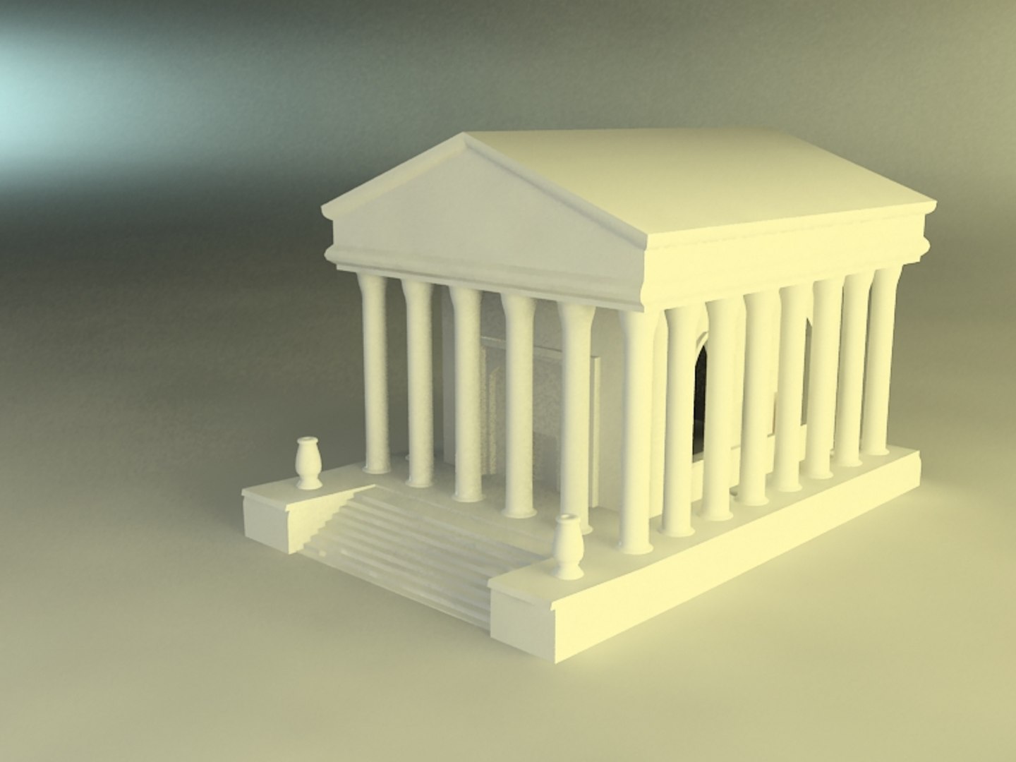 roman temple 3d model