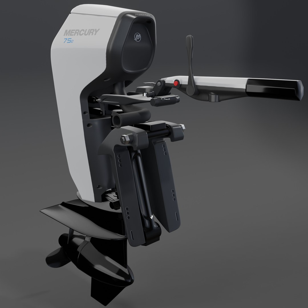 3D Mercury Avator 75e Motor 3D Model - TurboSquid 2240349