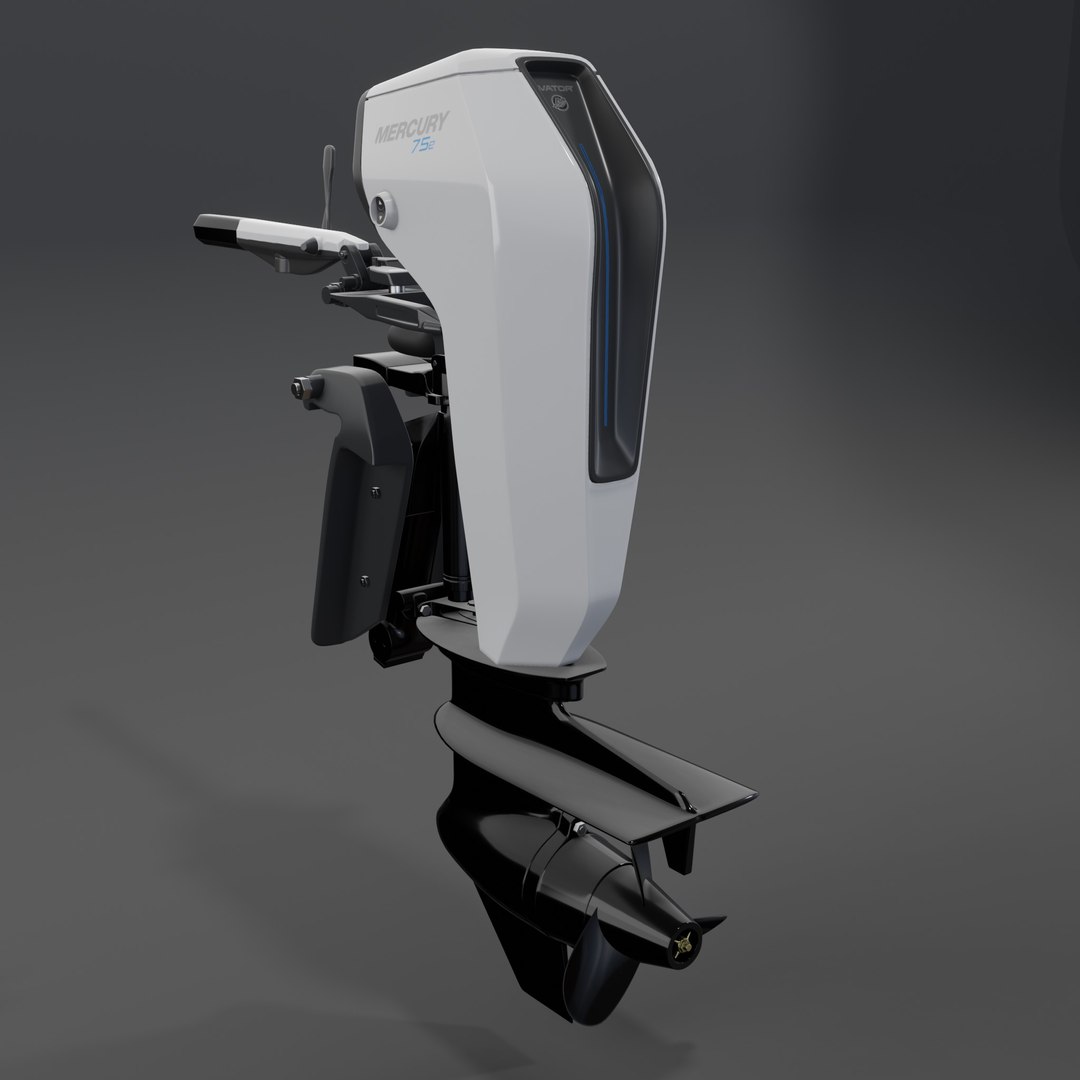 3D Mercury Avator 75e Motor 3D Model - TurboSquid 2240349