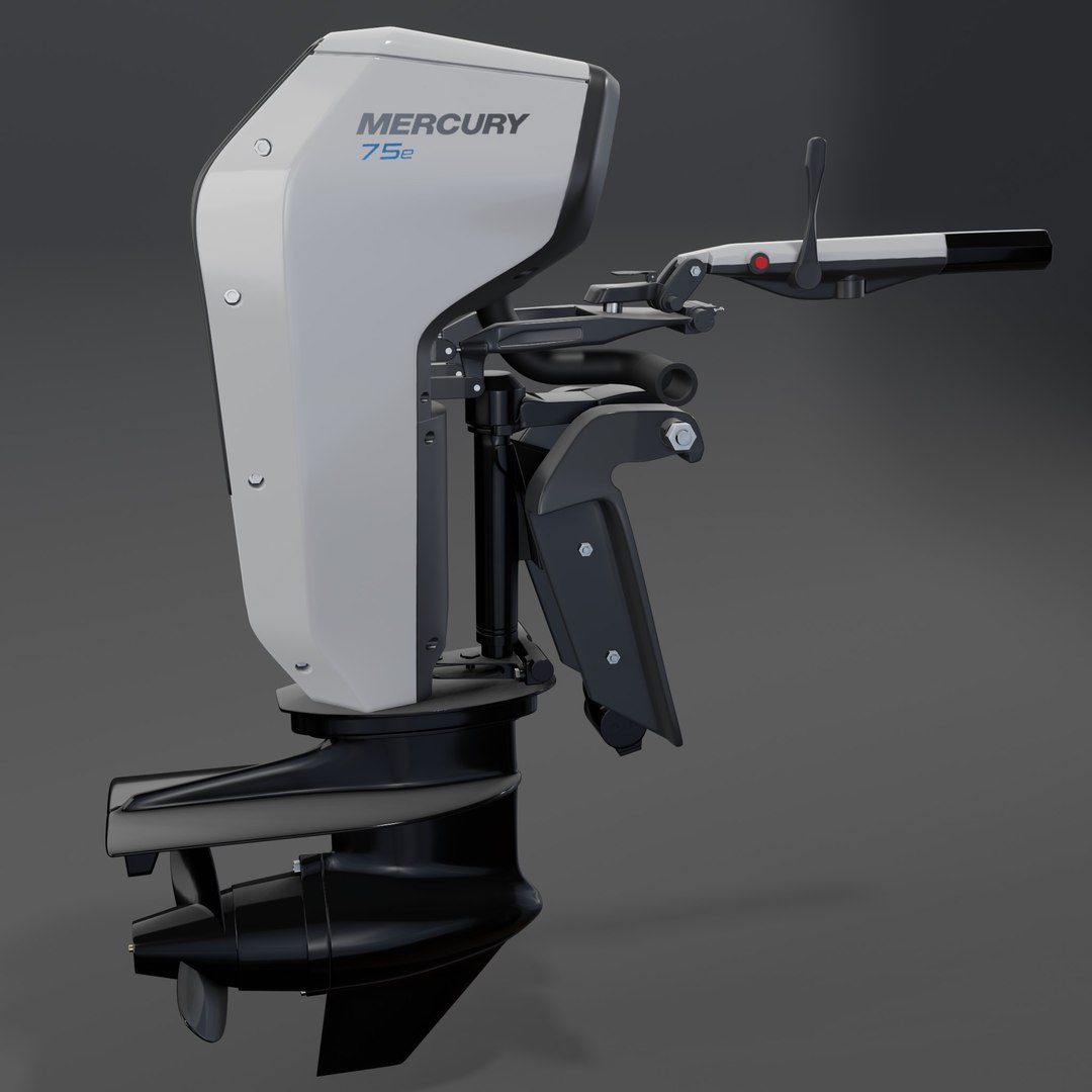 3D Mercury Avator 75e Motor 3D Model - TurboSquid 2240349