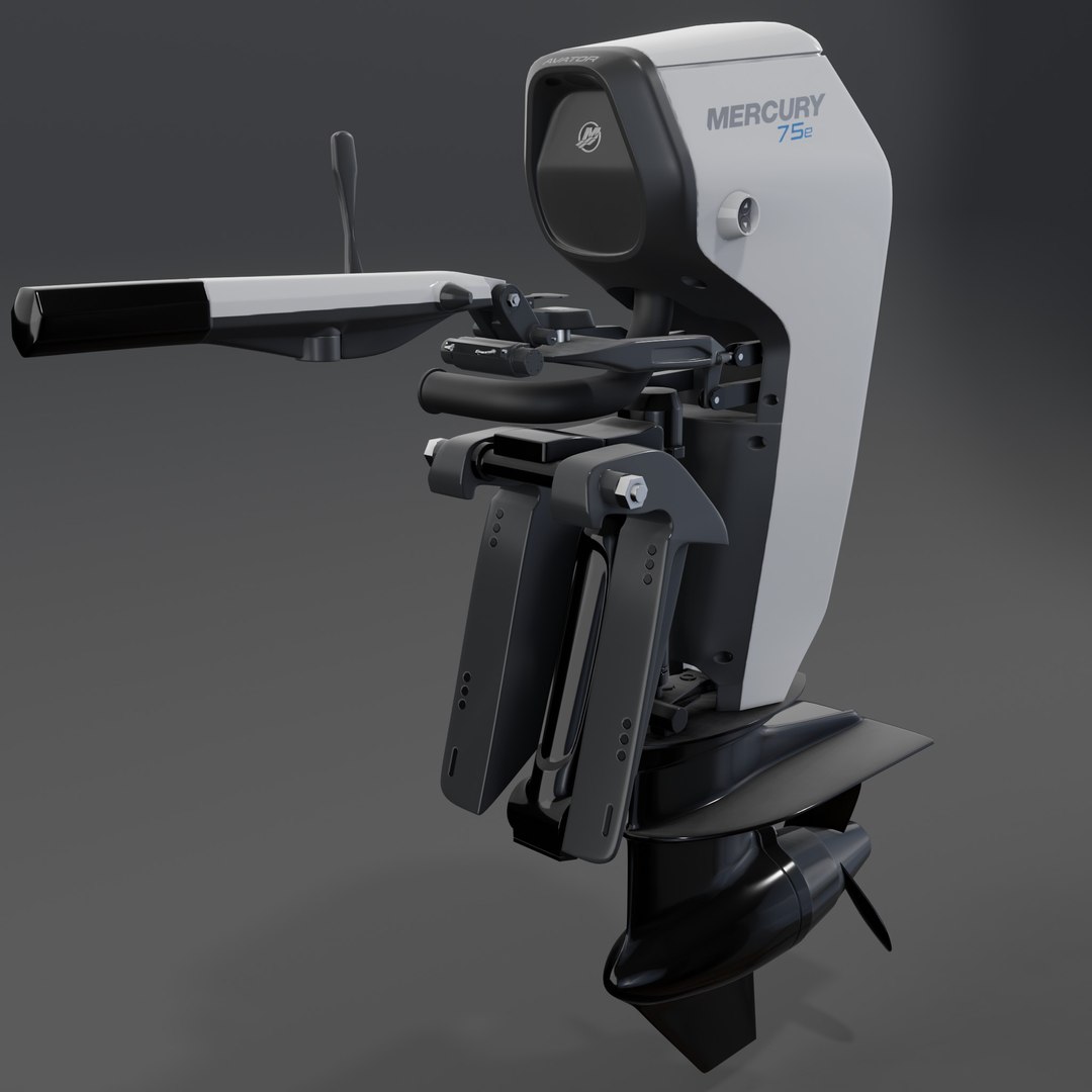 3D Mercury Avator 75e Motor 3D Model - TurboSquid 2240349