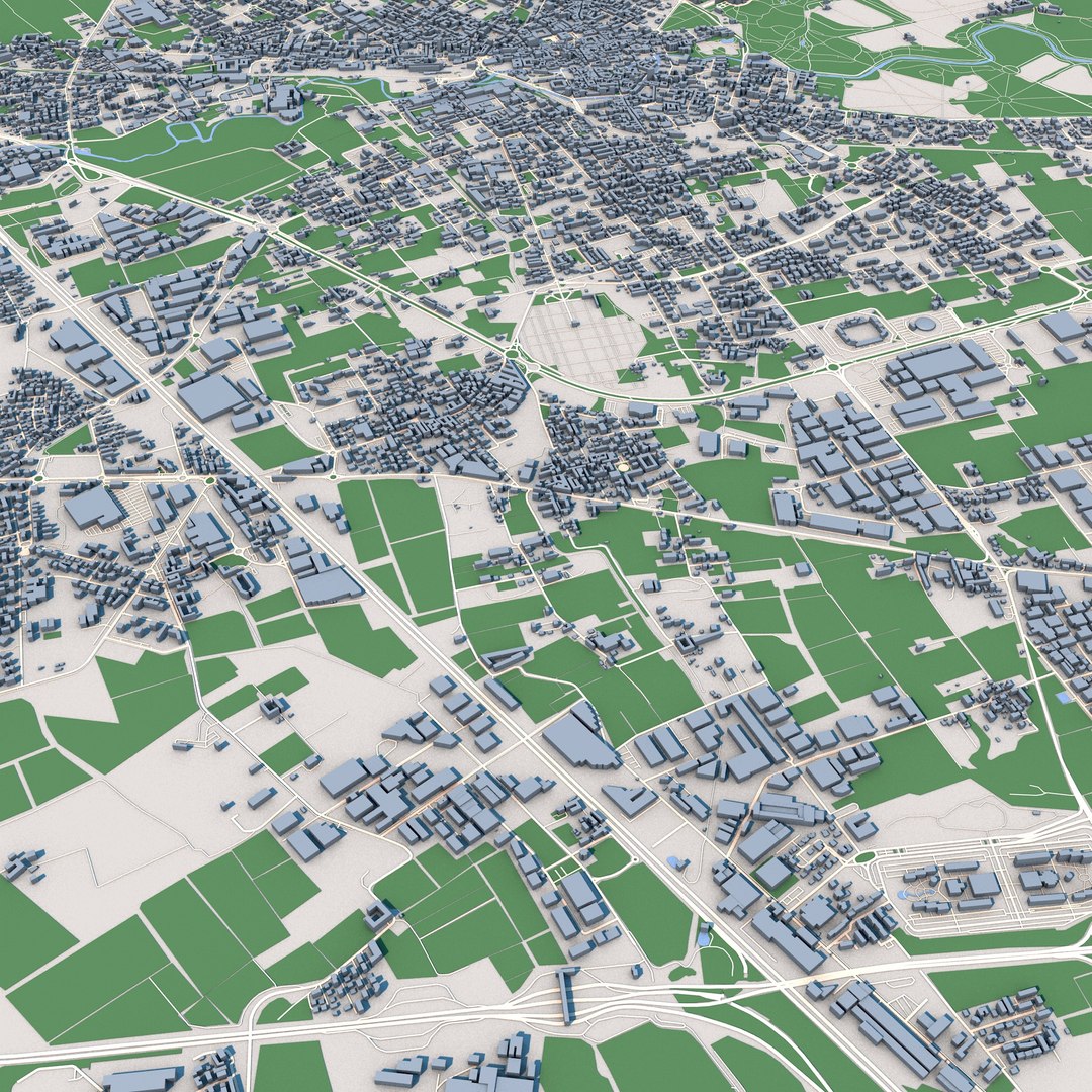 Monza City Italy 3D Model - TurboSquid 2359374