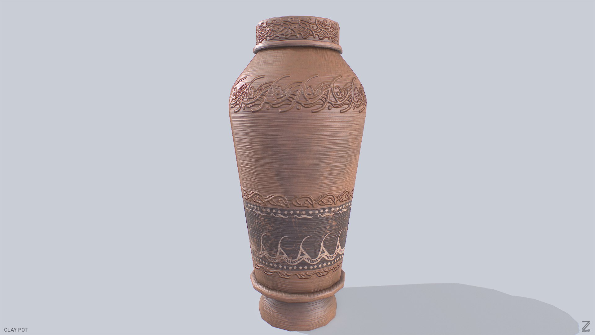 Clay Pot 3D Model - TurboSquid 2219026