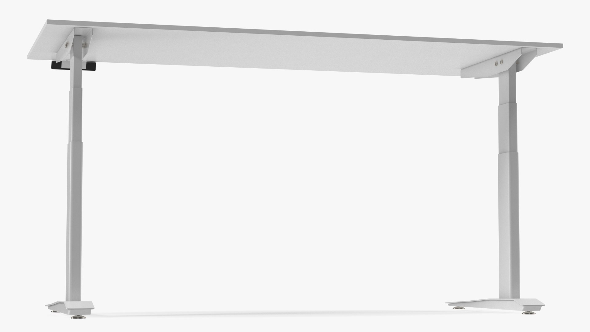 White Standing Desk Workstation 3D model - TurboSquid 2028389