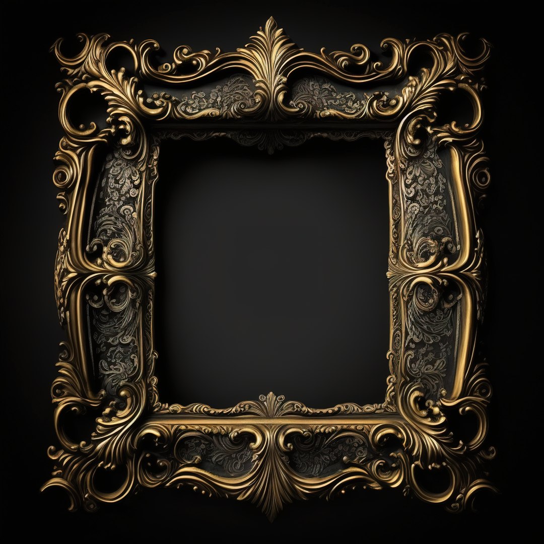 3D Baroque Picture Frames Pack 4 Model - TurboSquid 1997693