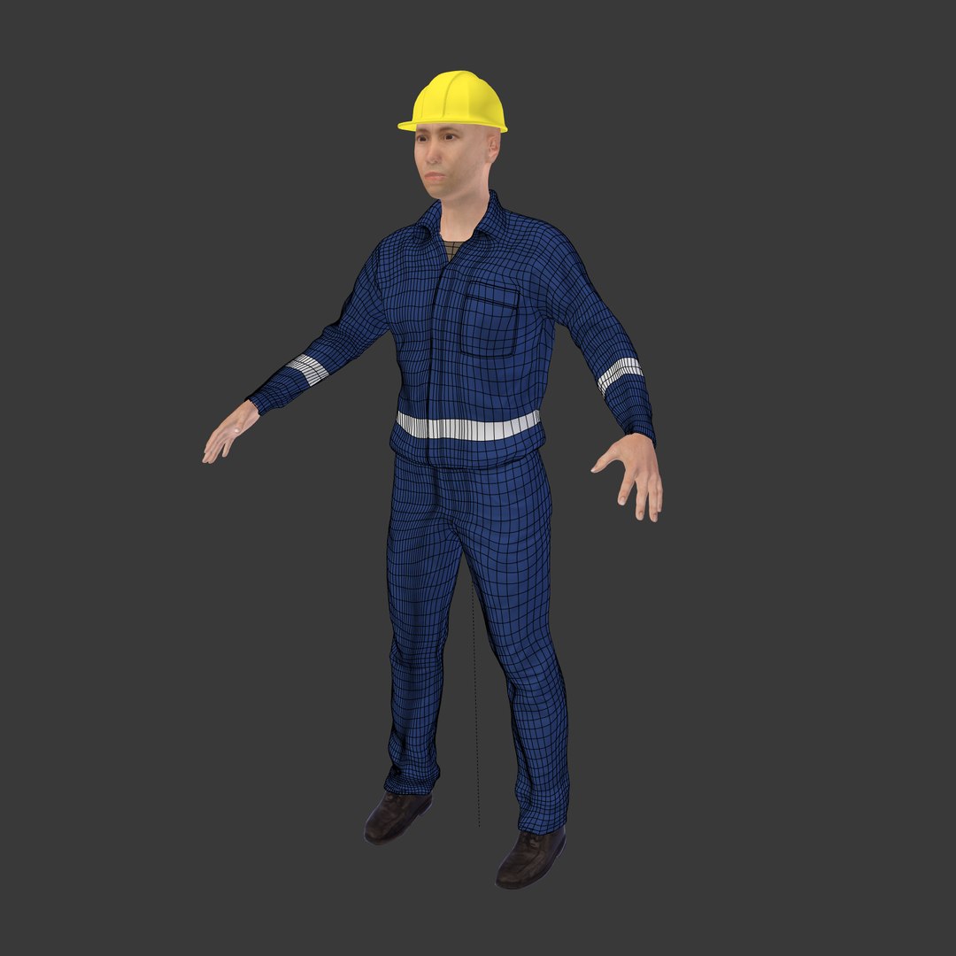 Construction Worker Model - TurboSquid 1212598