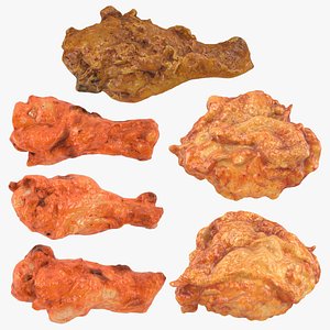 3D Realistic Chicken Fry 3 - TurboSquid 1771758