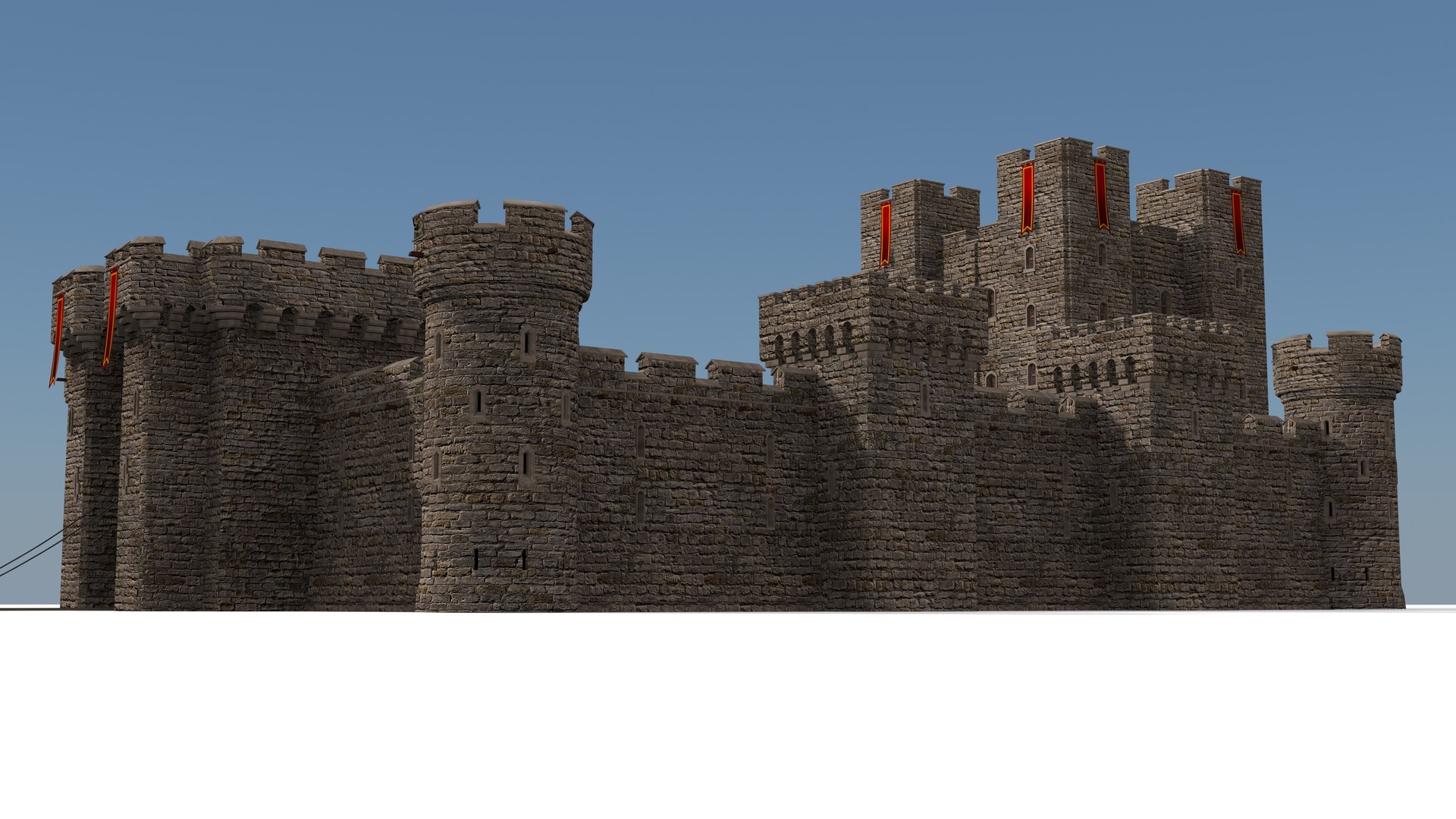 3D High Detail Castle Model - TurboSquid 1722014