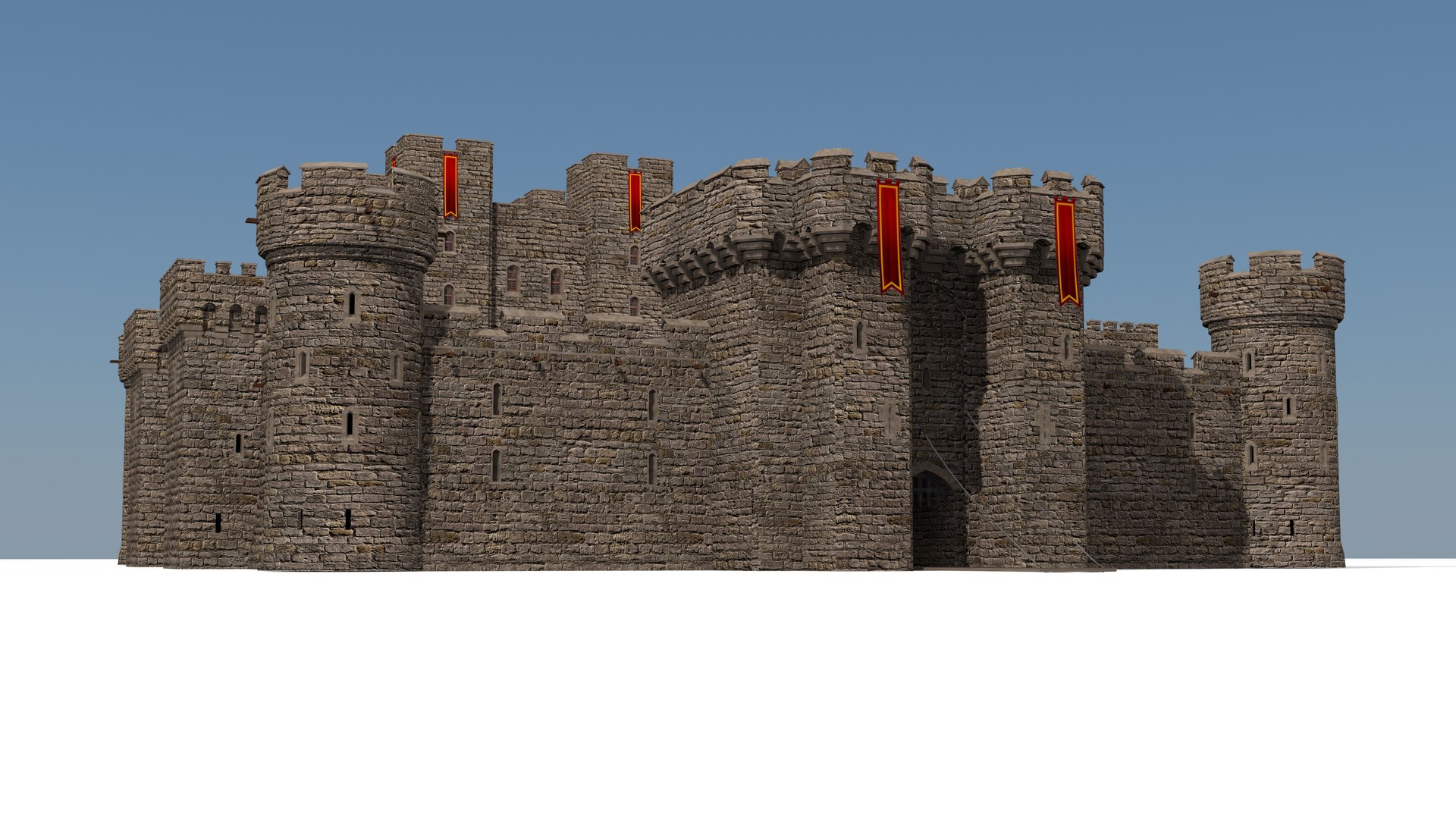 3D High Detail Castle Model - TurboSquid 1722014