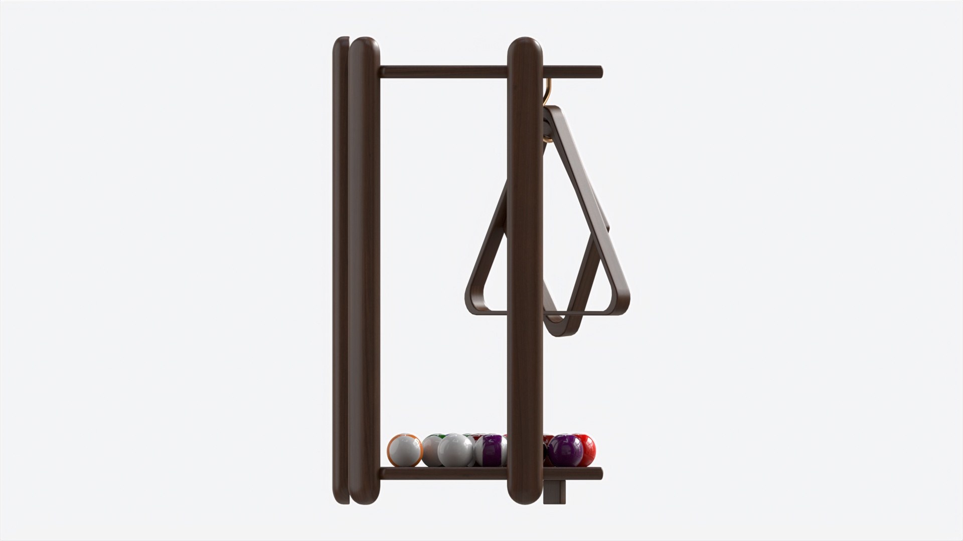 Billiard 10 Cue Corner Floor Rack Dark Model - TurboSquid 2073614