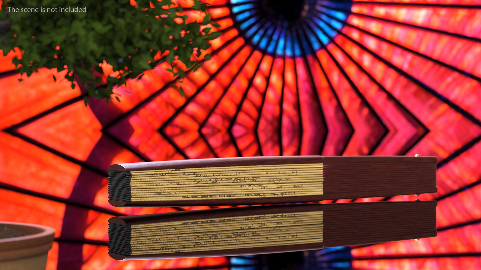 Traditional Chinese Fan Folded 3D Model - TurboSquid 1821599