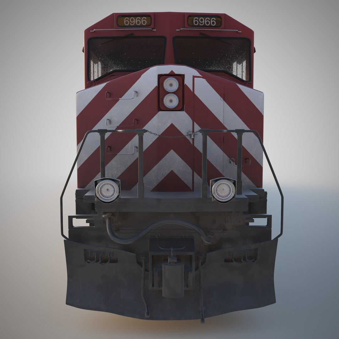 Cargo Train Engine Locomotive Max