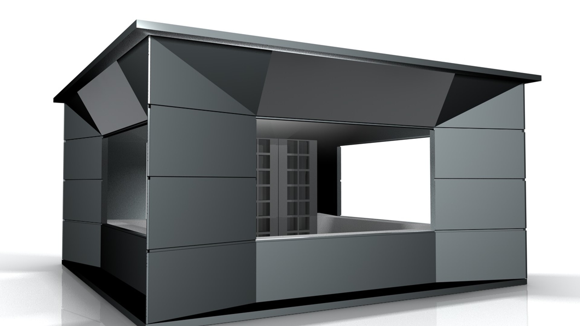 3D model kiosk stand shop - TurboSquid 1538352