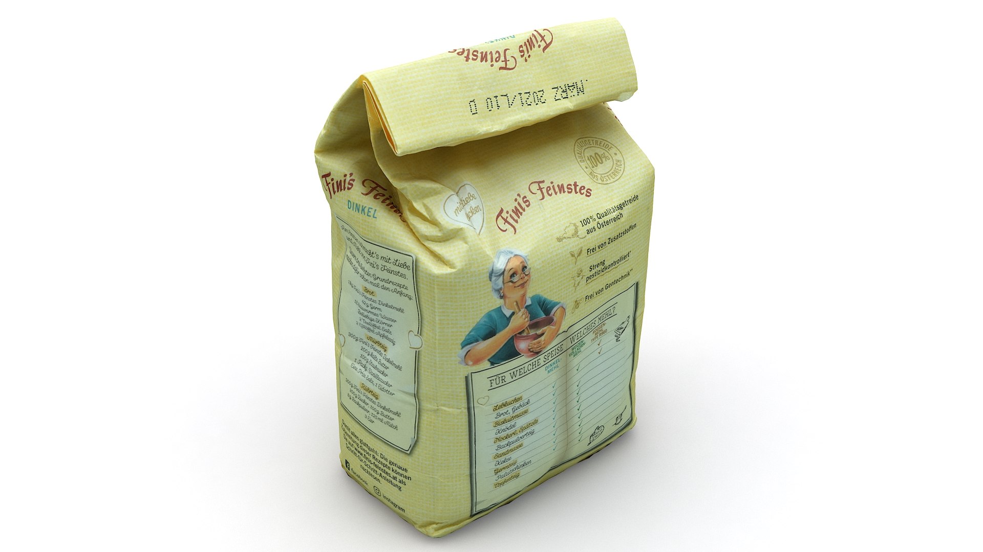 3D Package Flour Model - TurboSquid 1523416