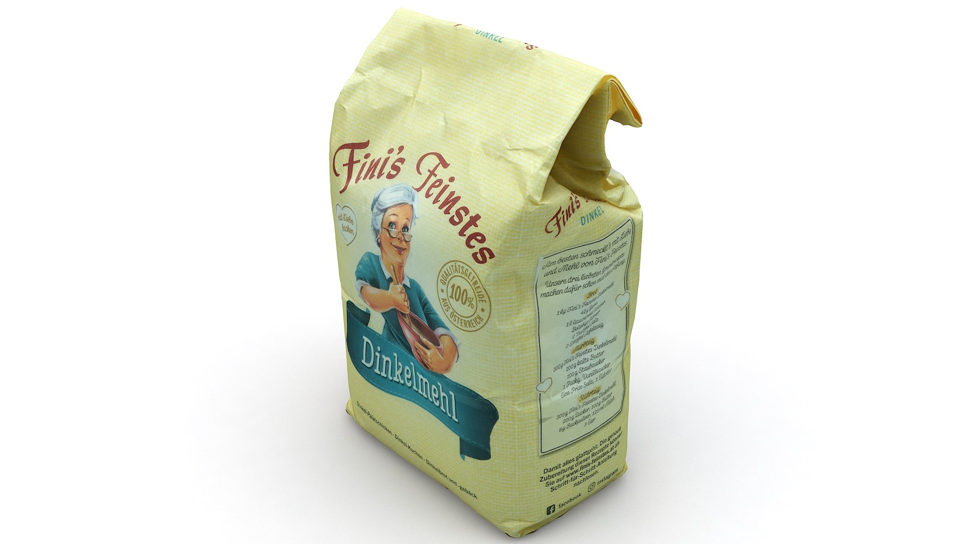 3D Package Flour Model - TurboSquid 1523416