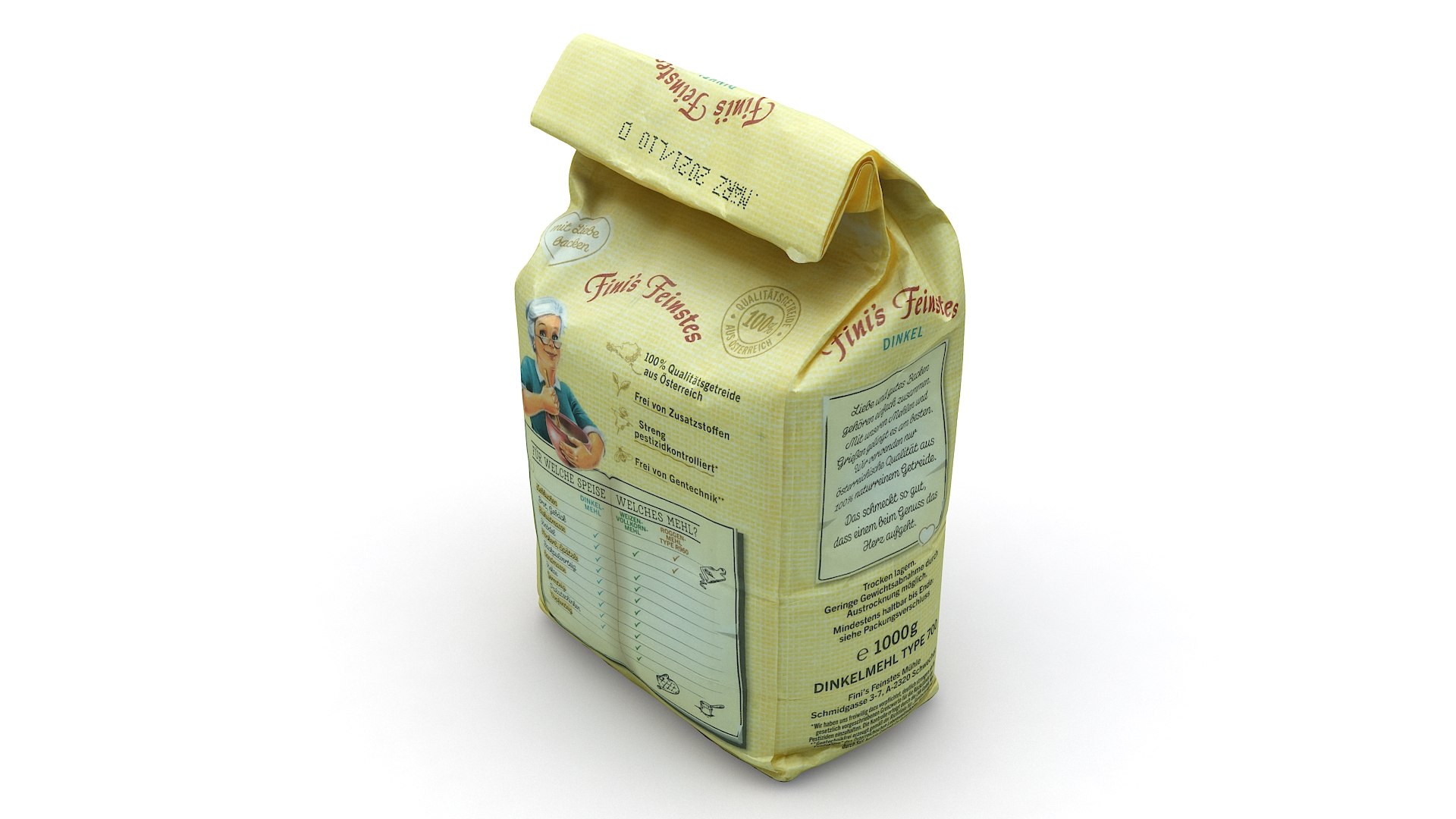 3D Package Flour Model - TurboSquid 1523416