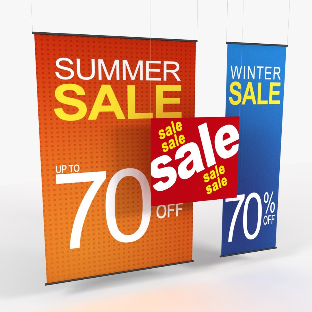 Retail Hanging Signage Fbx