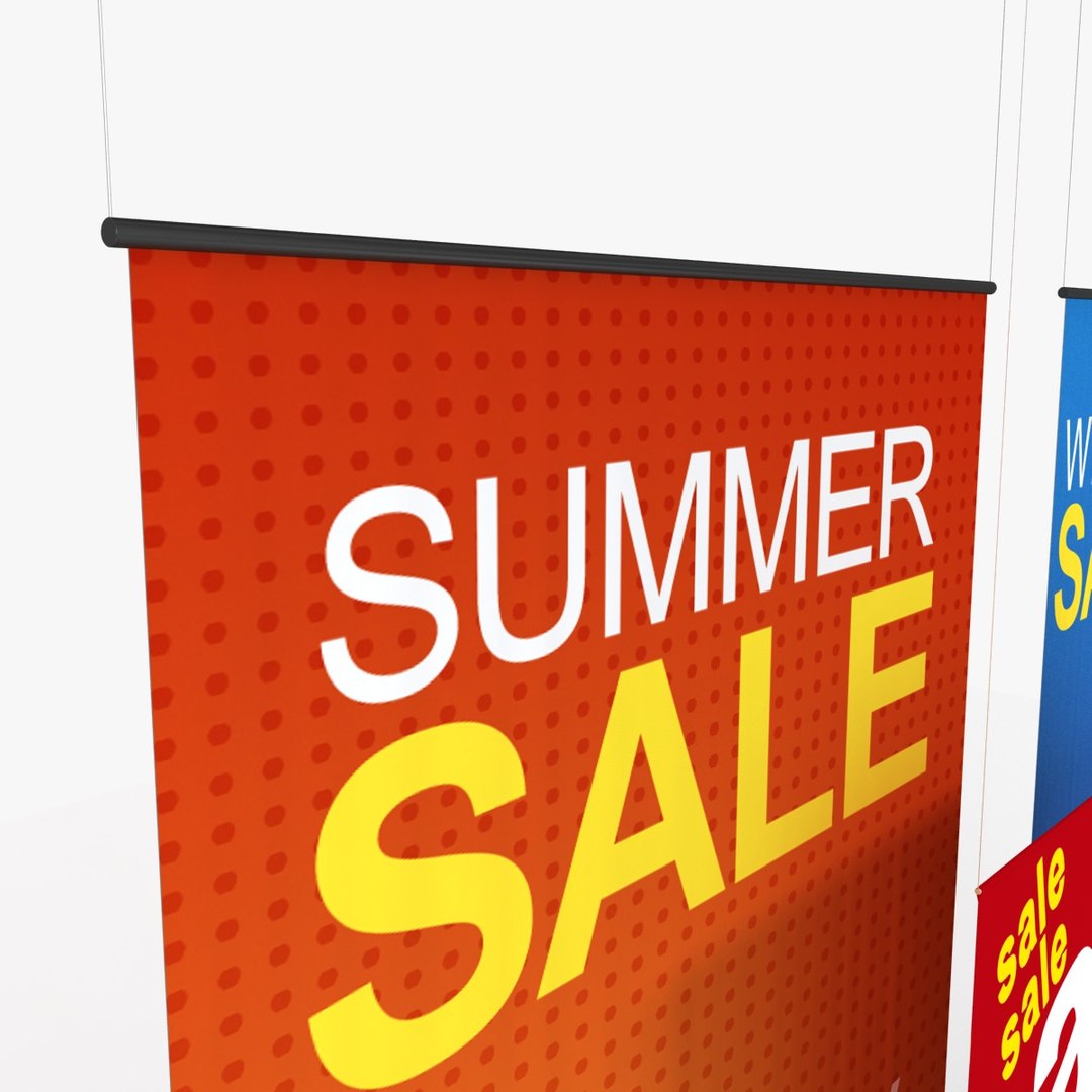 Retail Hanging Signage Fbx