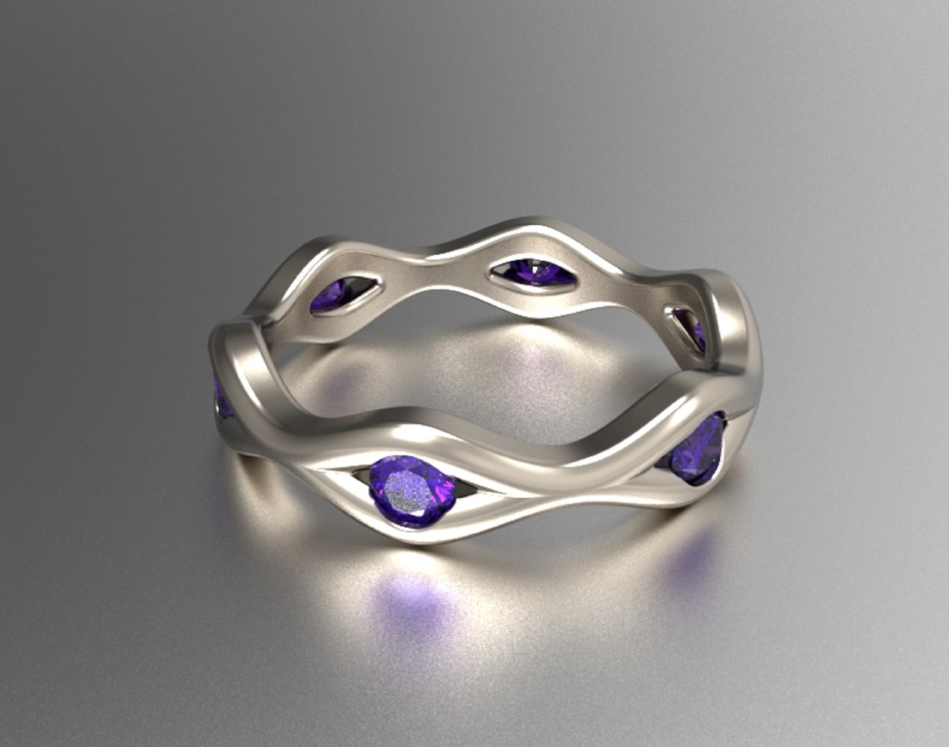 Waves Ring 3D Model - TurboSquid 2165428