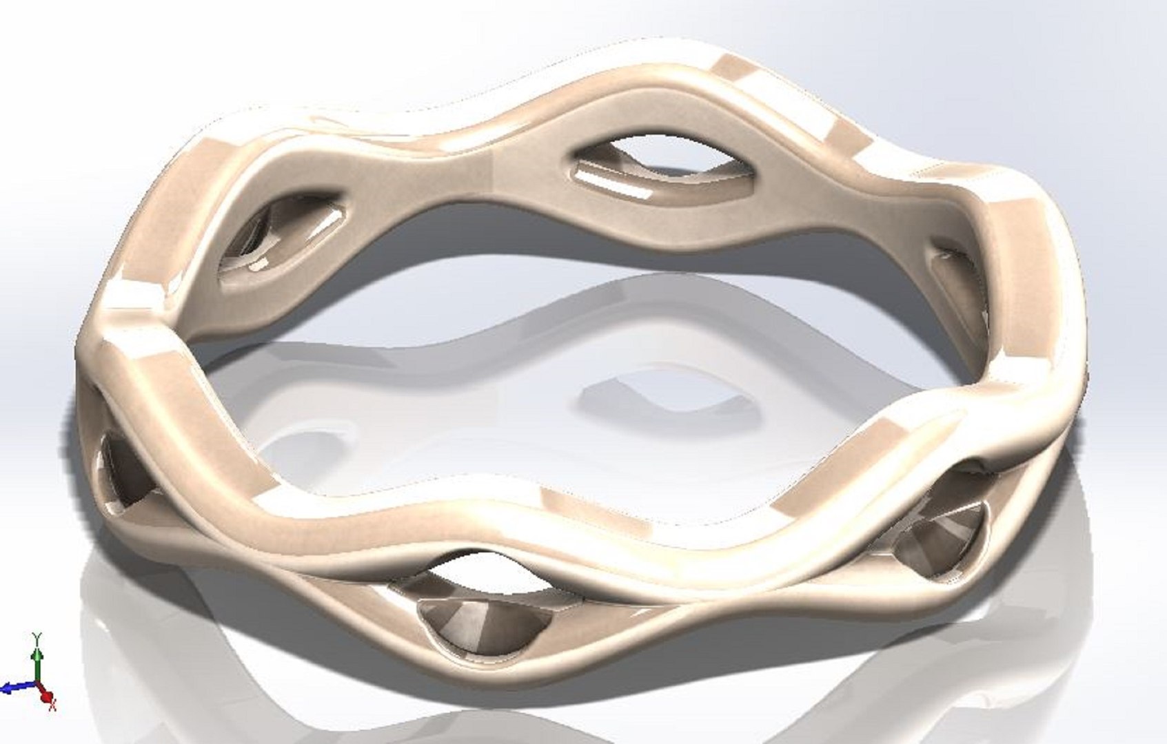 Waves Ring 3D Model - TurboSquid 2165428