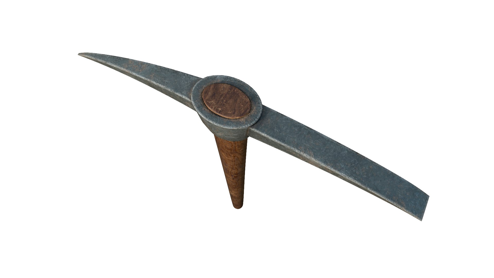 Realistic Old Pickaxe 3D Model - TurboSquid 1709977
