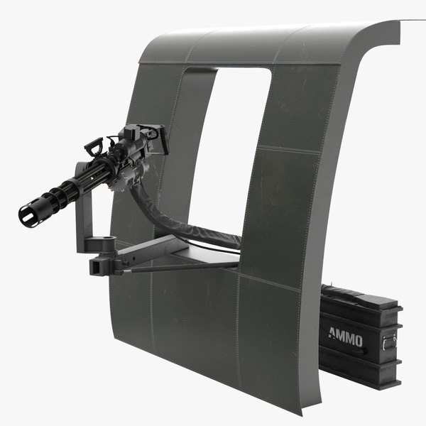 3D m134 minigun mounting bracket model - TurboSquid 1242952