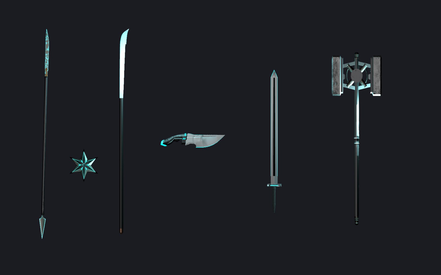 Epic Weapon Pack - 3D Model Collection 3D Model - TurboSquid 2248955