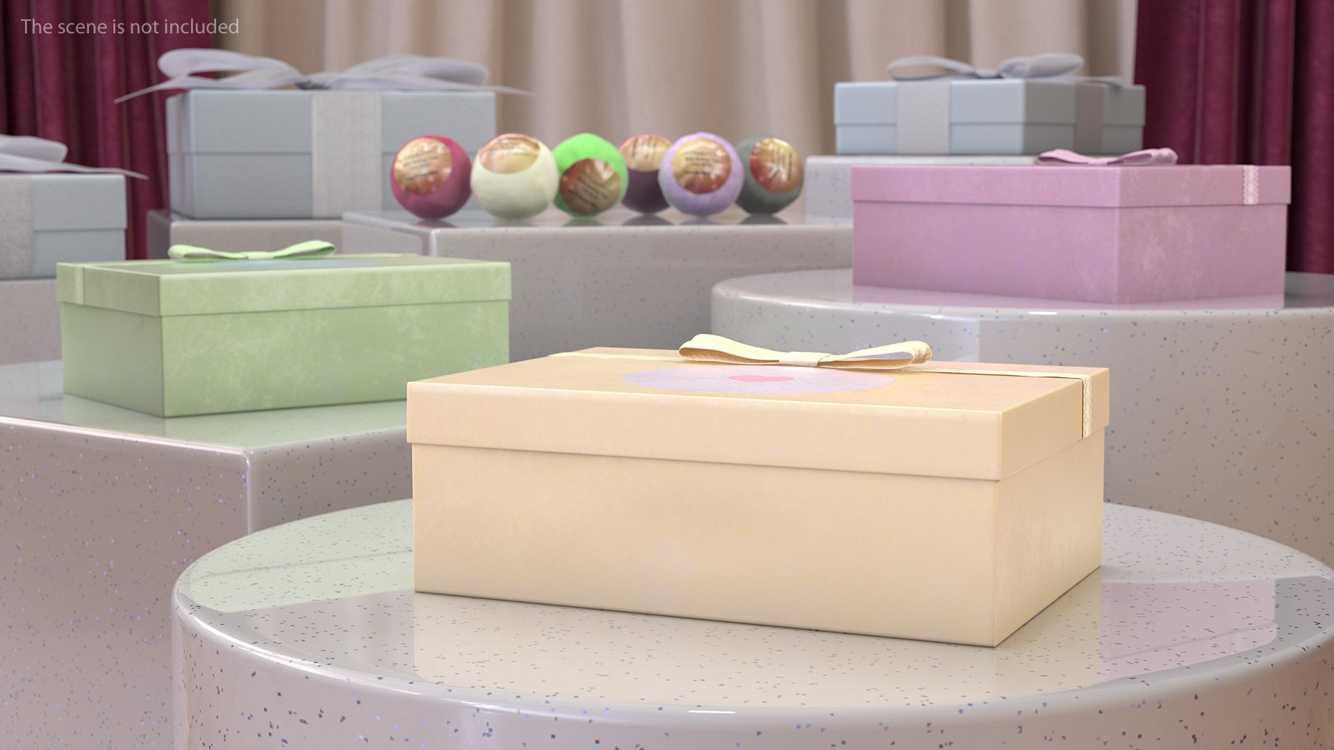 3D simple design gift box - TurboSquid 1509541