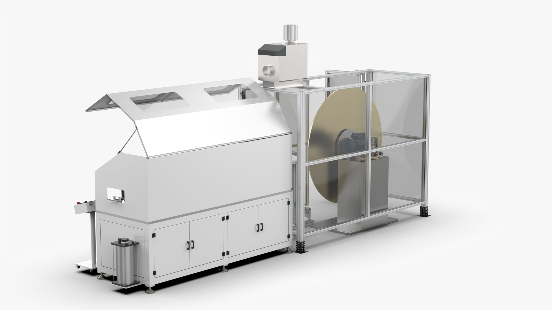 3D Automatic Aluminum Fin Forming Machine - TurboSquid 2020644