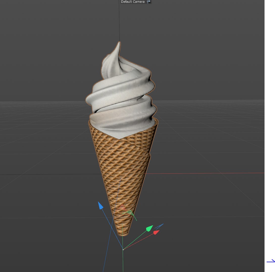 3D Ice Cream Cone - TurboSquid 1467427