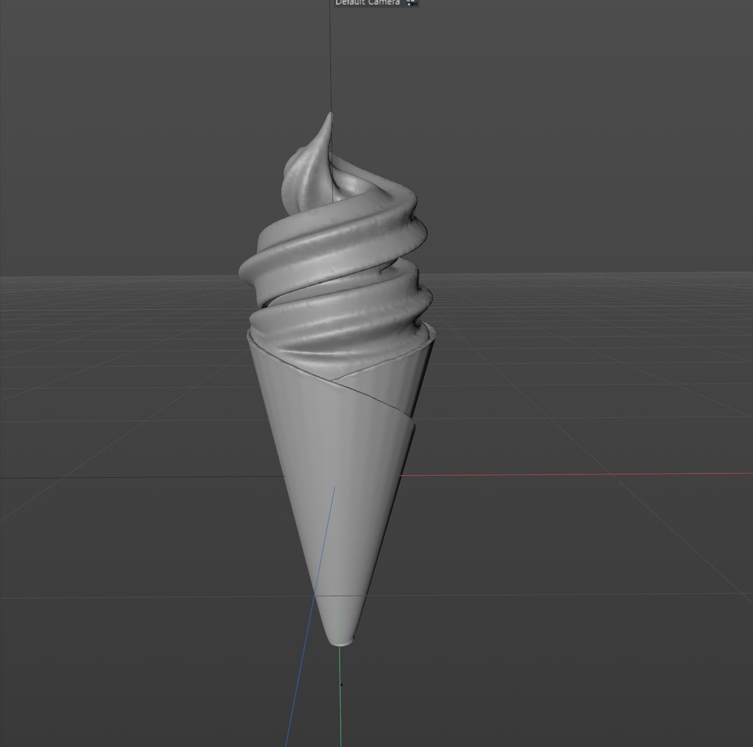 3D Ice Cream Cone - TurboSquid 1467427