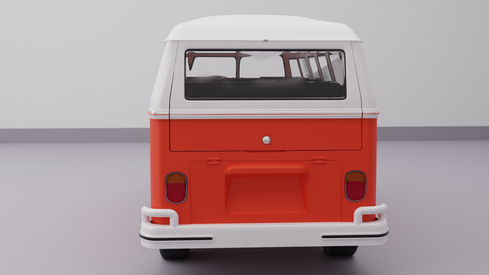 3D A Red 1965 Volkswagen Samba T1 - TurboSquid 2285846