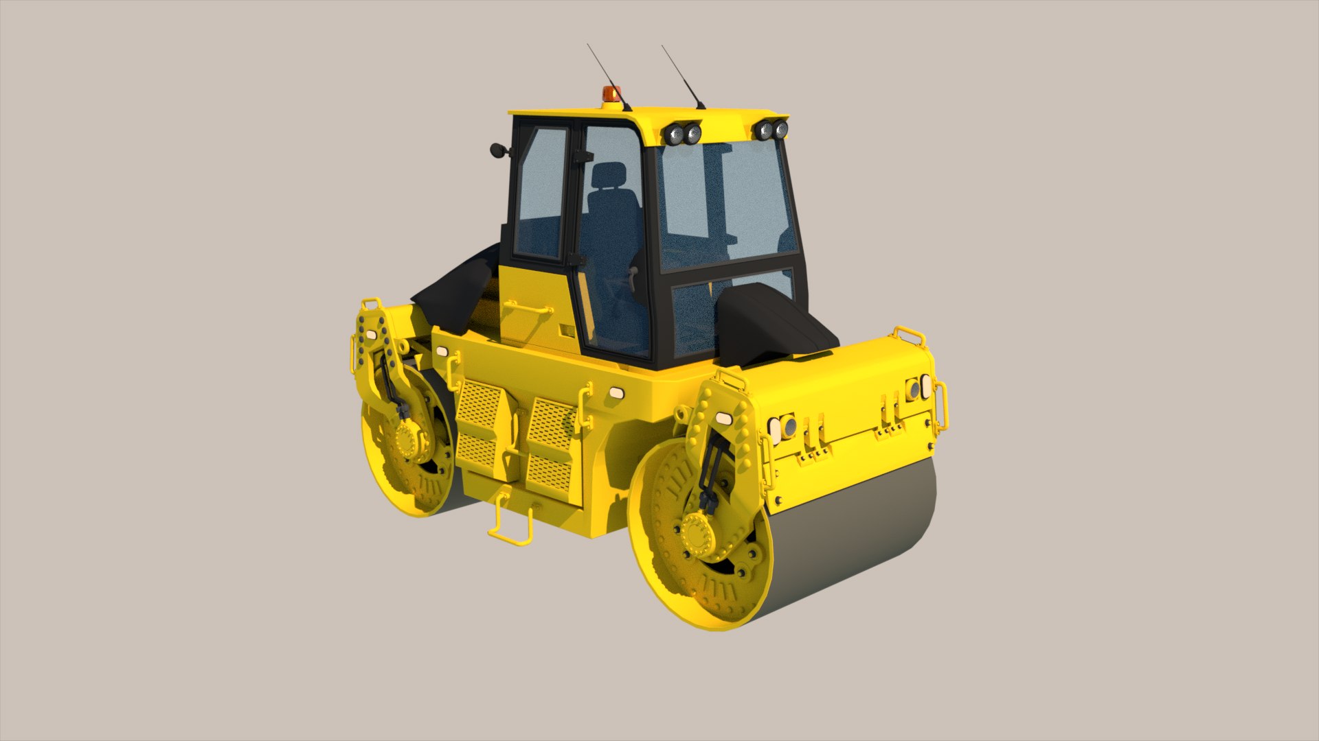 Asphalt roller 3D model - TurboSquid 1947146