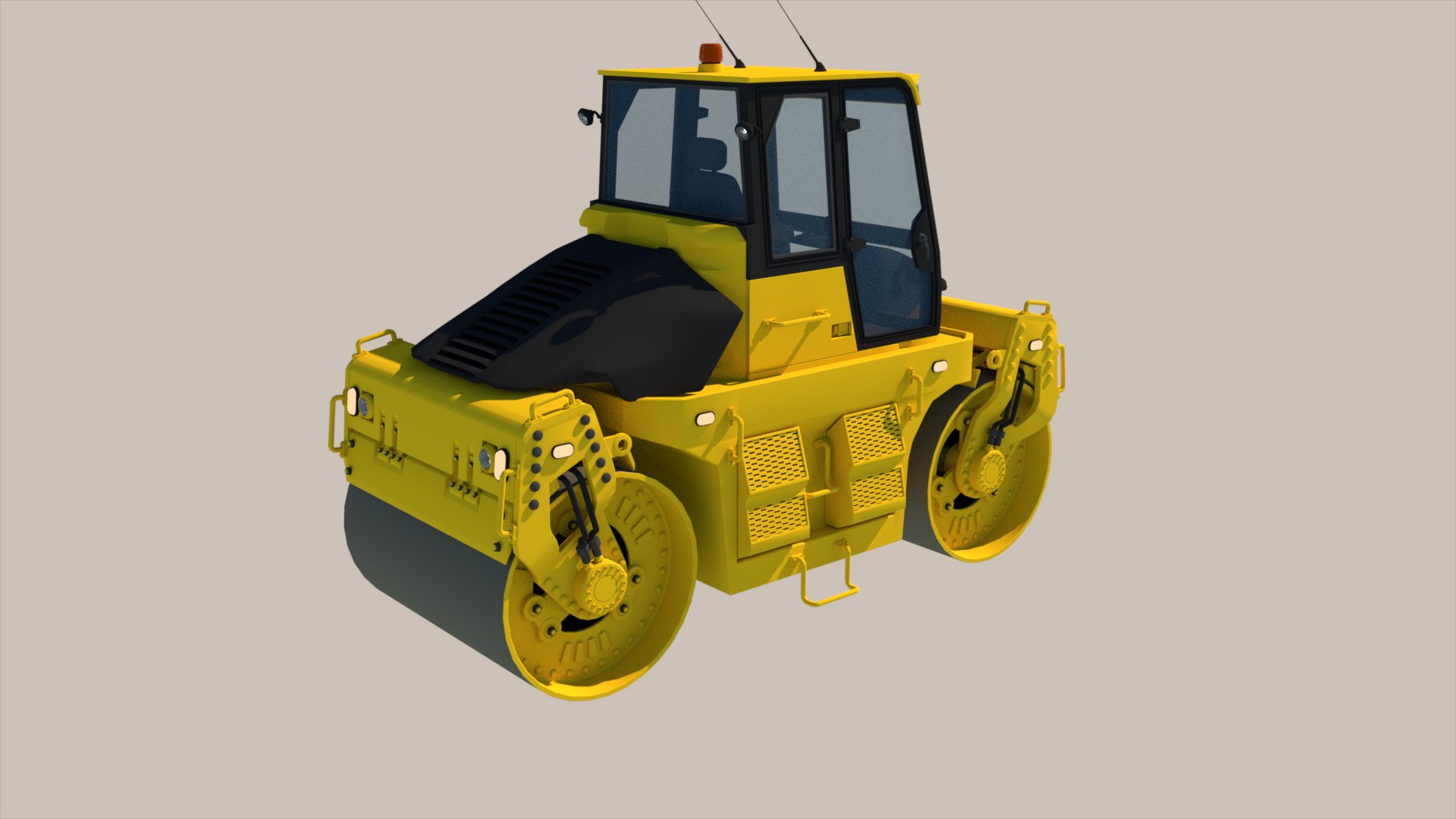 Asphalt roller 3D model - TurboSquid 1947146