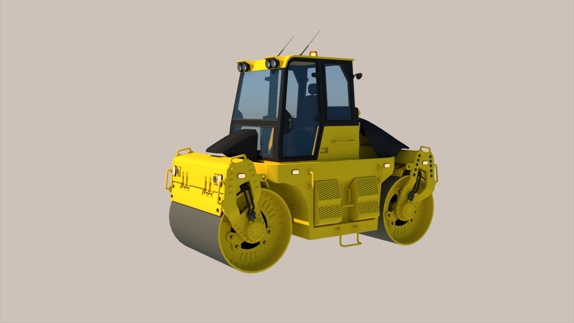 Asphalt roller 3D model - TurboSquid 1947146