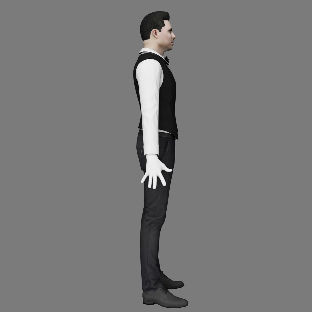 Waiter 3D Model - TurboSquid 1868738