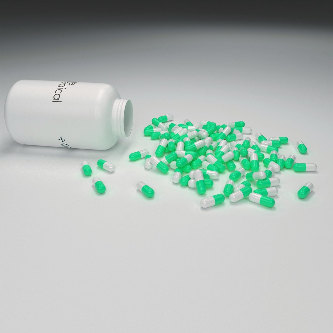 3D Medical Capsules And Bottle Model - TurboSquid 1998085